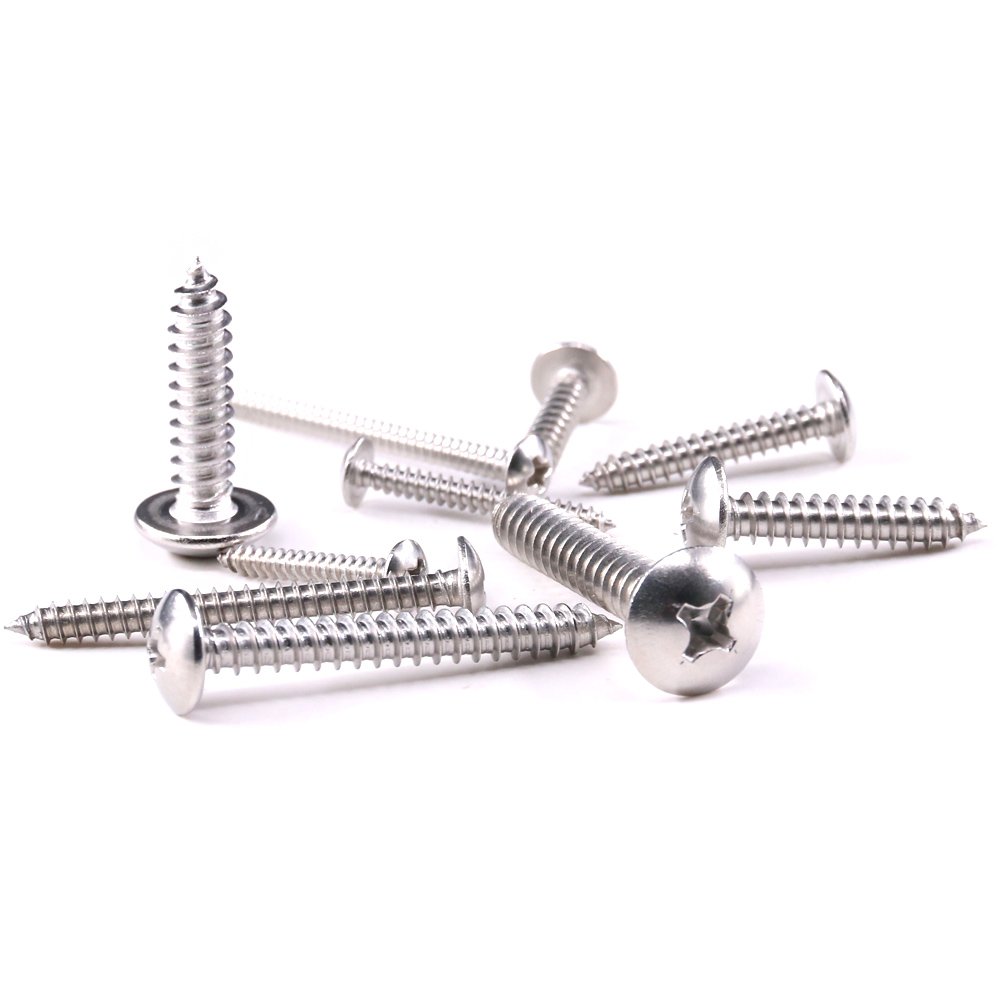 Hilitchi 304 Stainless Steel Hex Washer Head and Phillips Truss Head Self Drilling Sheet Metal Tek Screws Assortment Kit (Phillips Truss Head)