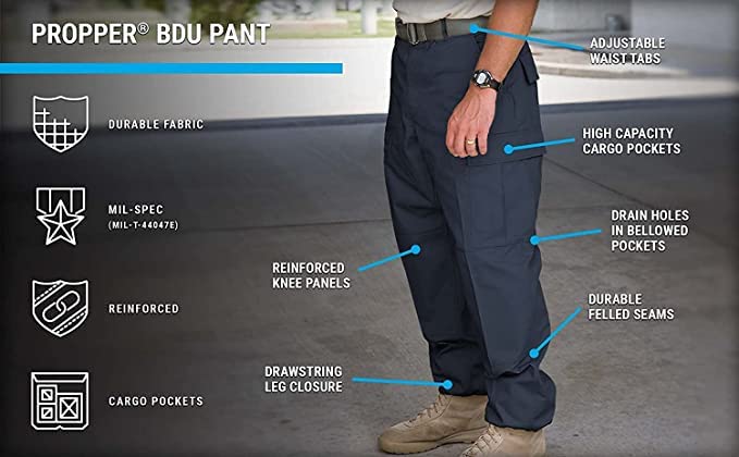 F520155 Propper BDU Trouser Button Fly - 100% Cotton Ripstop