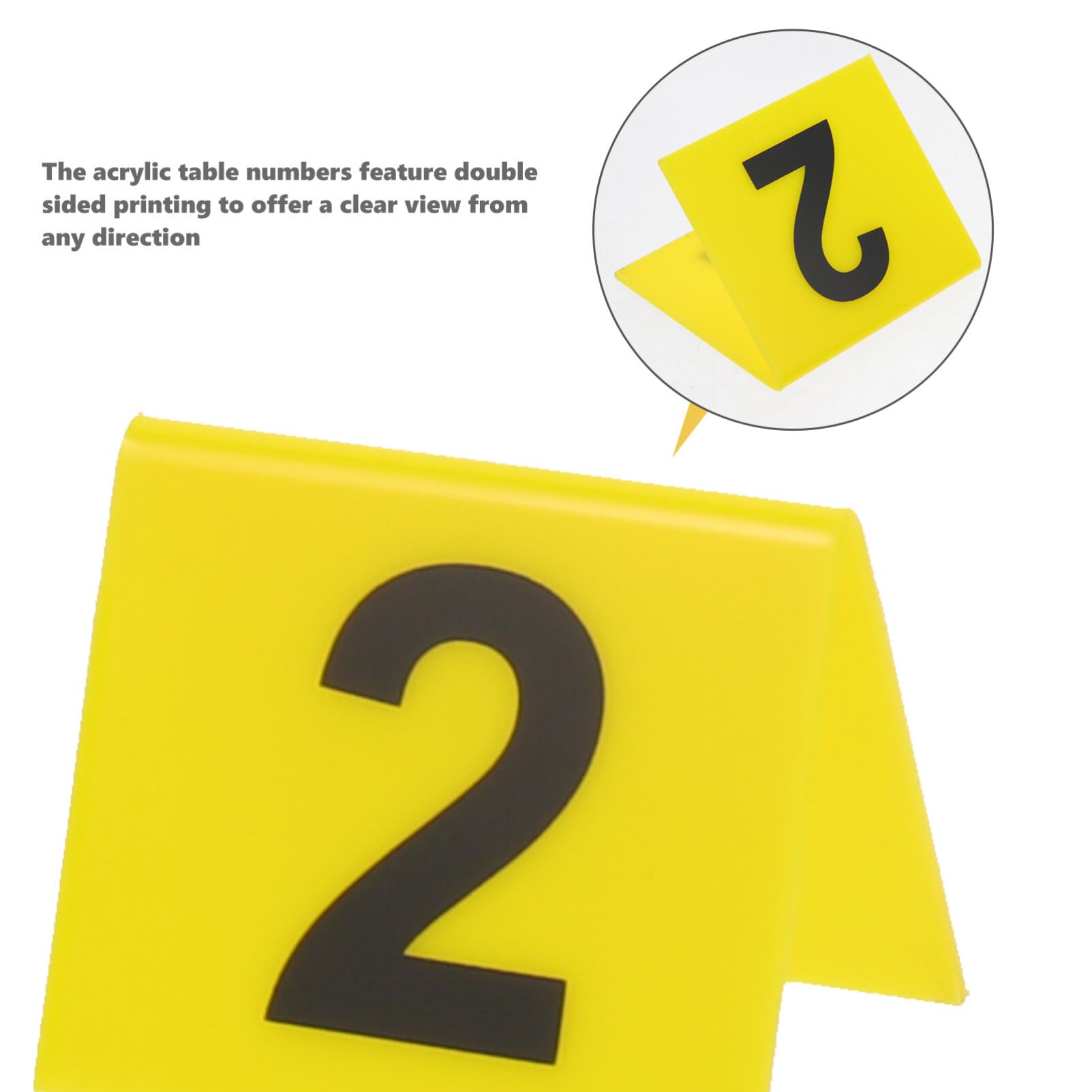 Hemoton 10pcs Evidence Markers Crime Scene Marker Tents 1-10 Table Number Tents for Halloween Party Decorations Yellow