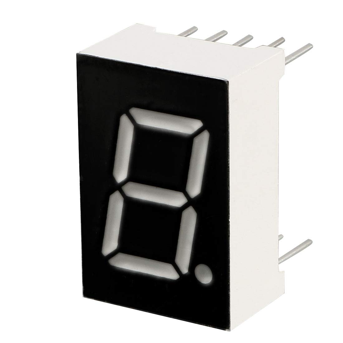 uxcell Common Anode 10 Pin 1 Bit 7 Segment Display 0.75 x 0.5 x 0.31 Inch 0.5" Red LED Display Digital Tube 10pcs