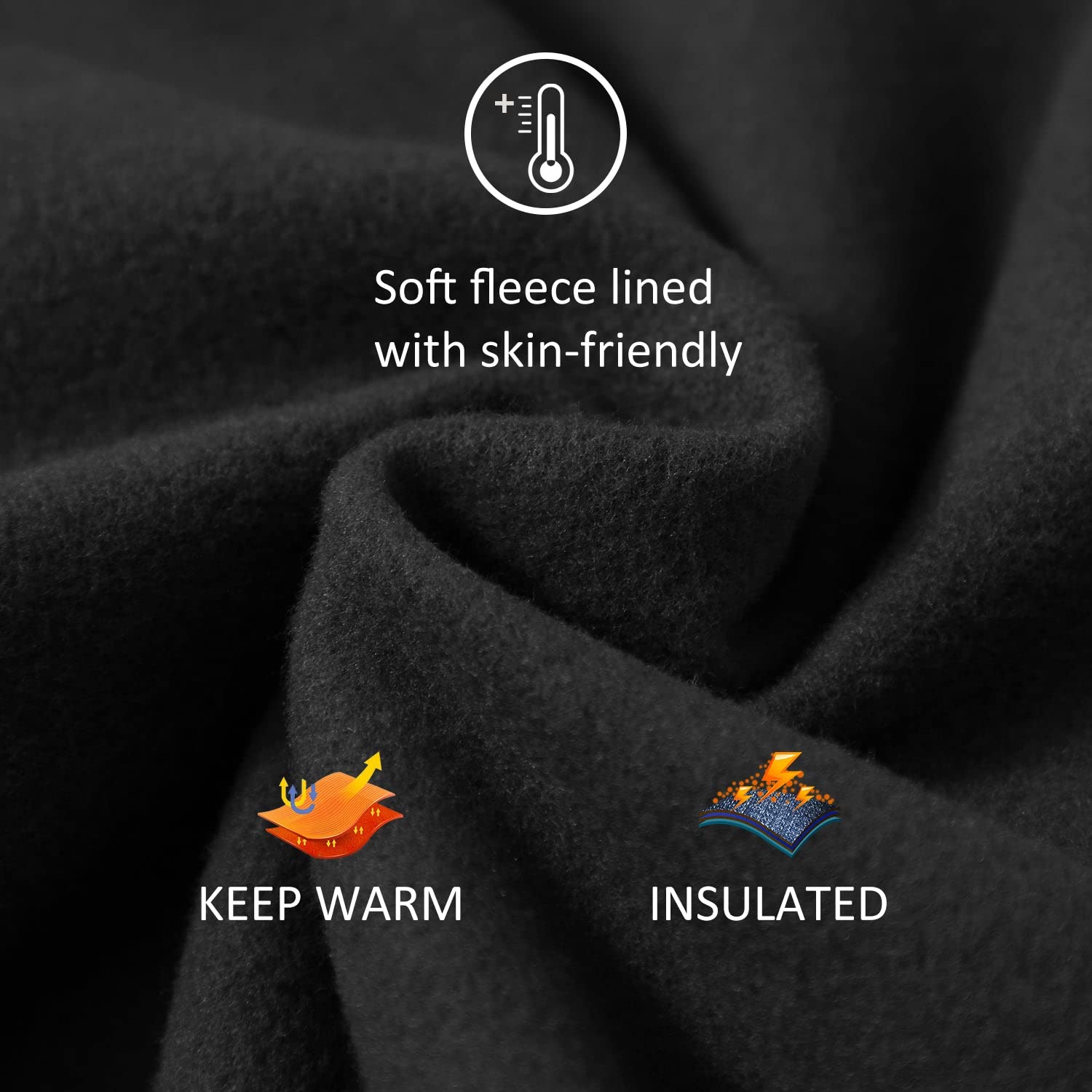 BALEAF Women's Fleece Lined Water Resistant Legging High Waisted Thermal Winter Hiking Running Pants Pockets Black Small