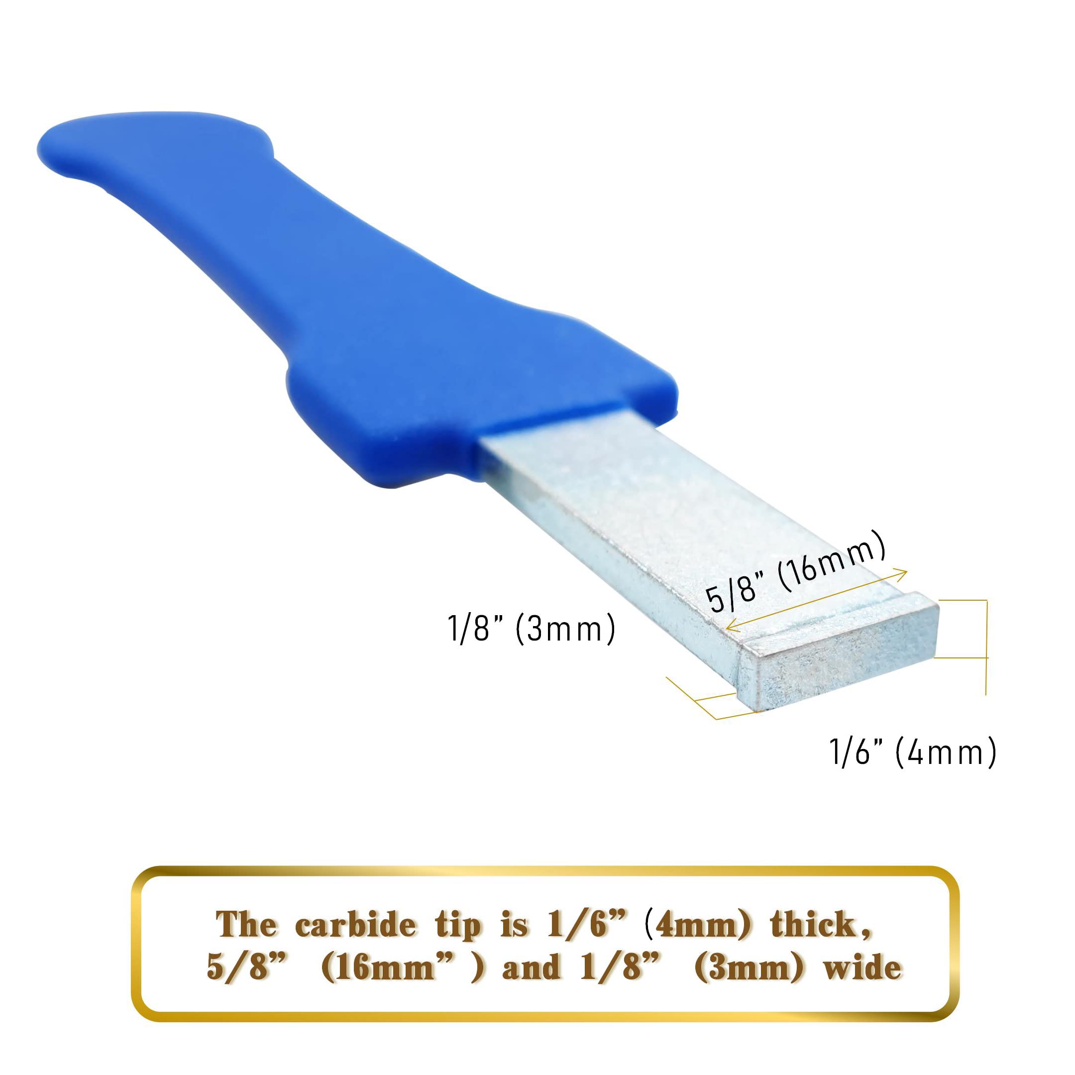 Carbide Scraper, Super Scraper Removes Residue from Steel, Aluminum, etc (Small-1pcs)