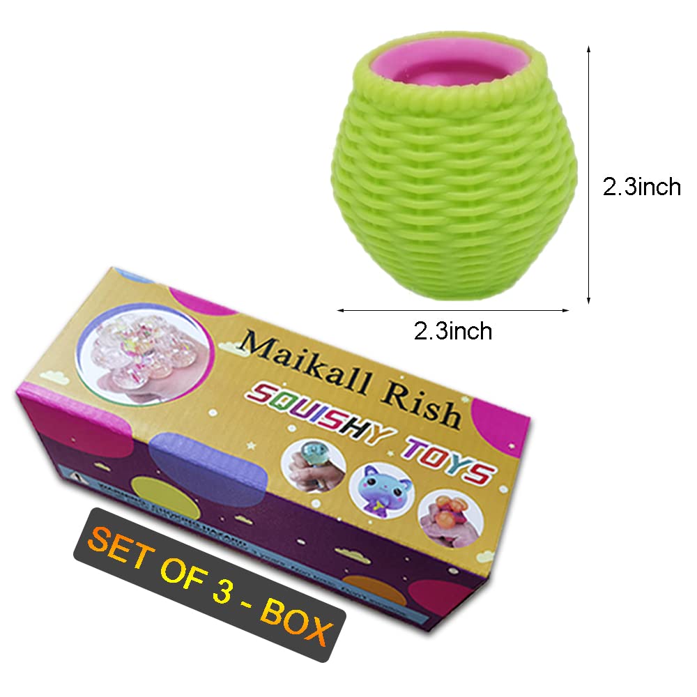 Chick Stress Squeeze Toy 3 Pack Cute Animal Funny Poultry Out of The Cage Decompression Evil Fun Toys for Adults and Kids Anti Stress Soft Sensory Fidget Toy(Boxed)