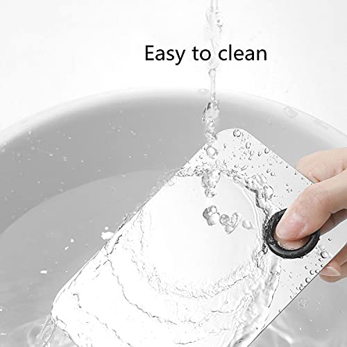 Aebor 2pcs Stainless Steel Cosmetic Makeup Palette, Upgrad Stainless Steel Metal Makeup Palette with Spatula Artist Tool for Mixing Foundation Nail-Art (A)