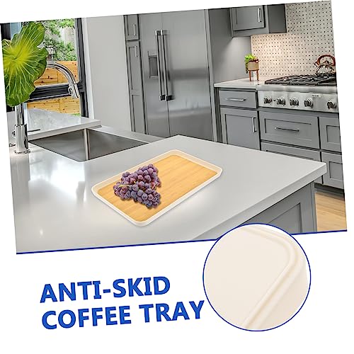 BESTOYARD 2pcs Dessert Plate Desktop Accessories Vanity Trays Garnish Tray Decorative Serving Trays Breakfast in Bed Tray Candle Plates pp Gathering Fruit Plate Household Coffee Tray Make up