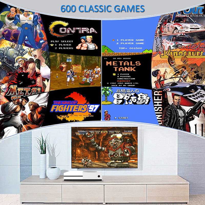 Dosnura Retro Game Console, HD Video Game Consoole 5200 Classic Games 4K HDMI TV Output with 2PCS Joystick for a Great Gifi for Game Player