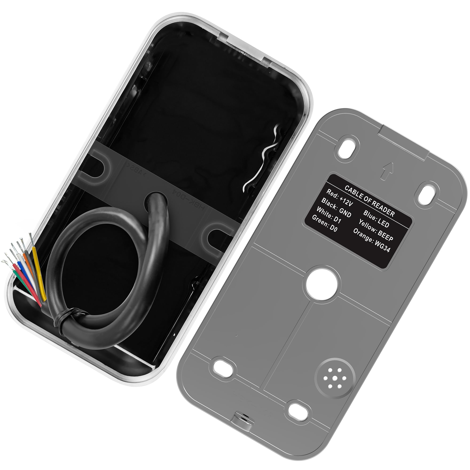 UHPPOTE 125khz Wiegand 26/34 Bits Card Reader Keypad Metal Enclosure Outdoor Rated IP65