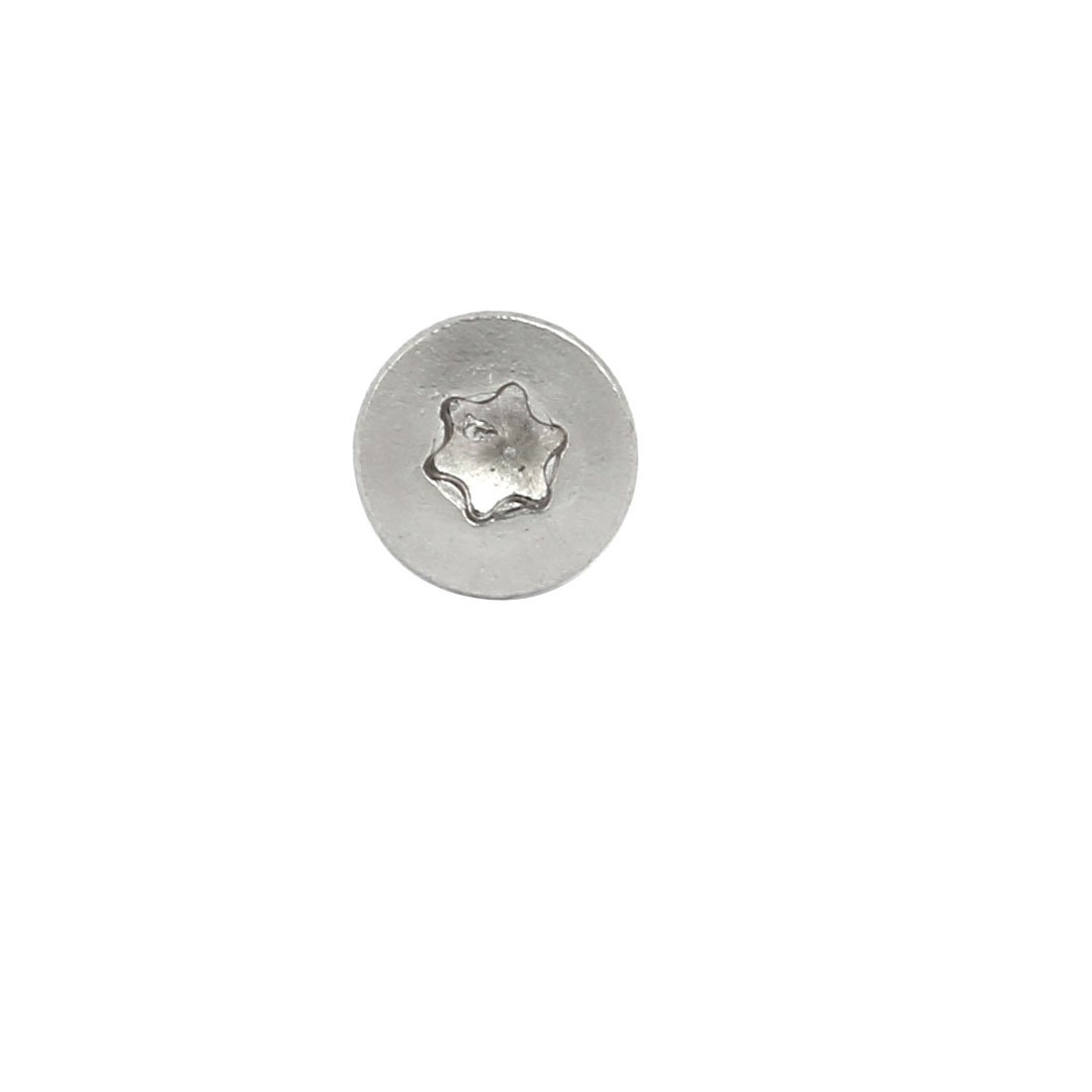 uxcell M2x4mm T6 304 Stainless Steel Flat Torx Head Screw 50pcs