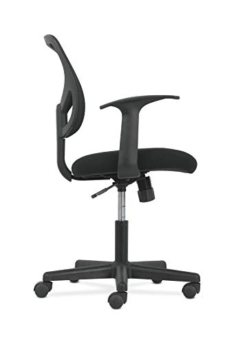 HON BSXVST102 Sadie Swivel Mid Back Mesh Task Arms-Ergonomic Computer/Office Chair (HVST102), Black