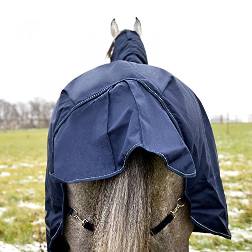 Horze Avalanche Medium Weight Combo Turnout Blanket 150g - Peacoat Dark Blue - 81 in