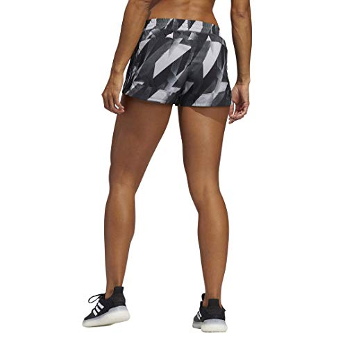 adidas womens Pacer 3-Stripes Here To Create Shorts Black/Black X-Large