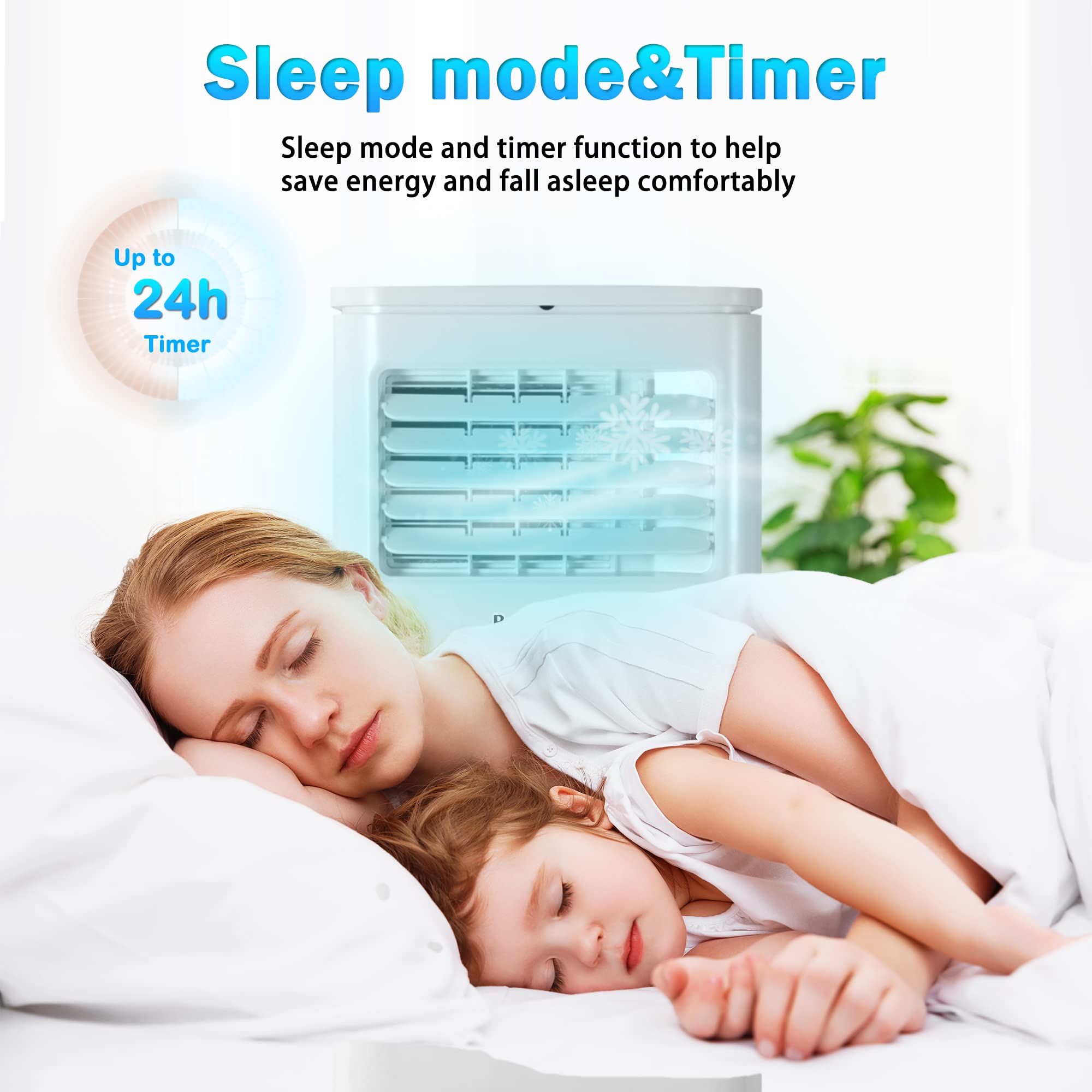 BESTRONAIR Portable Air Conditioner Wifi/Remote Control,10,000 BTU,Cools Up to 350 sq.ft.(6500 BTU SACC) Cool/Dry/Fan/Sleep/Timer Mode,Window Venting Kit Included.