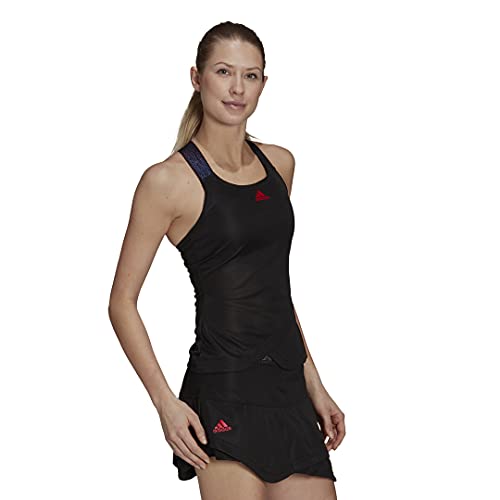 adidas Womens Tennis Y-Tank Primeblue AEROREADY Black/Black Small
