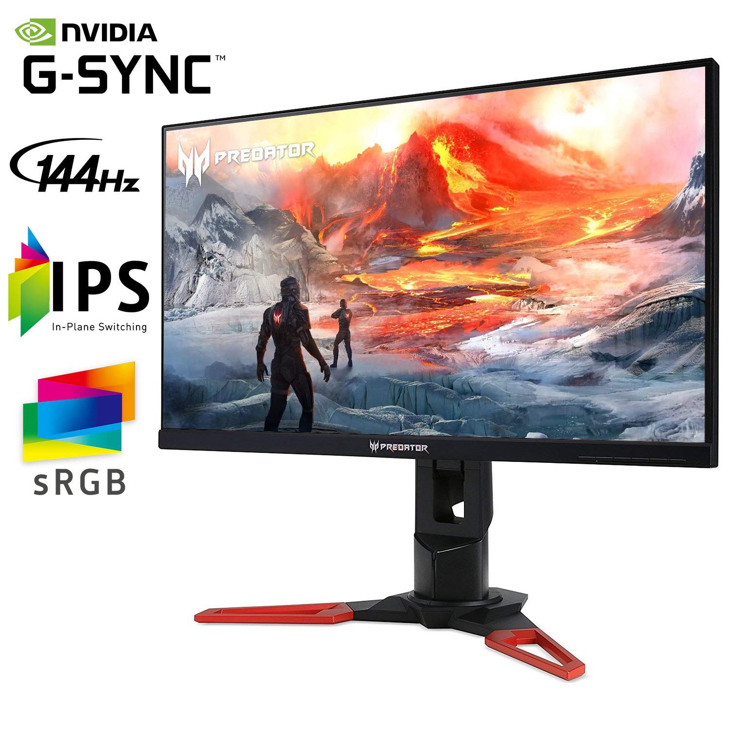 acer Predator LCD Widescreen Monitor, 27" Display, WQHD Screen, IPS, Anti-Glare (Renewed)