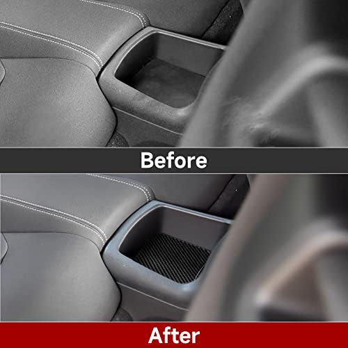 Car Rear Seat Storage Box Mat Sticker Decal Carbon Fiber Interior Trim Cover for Chevrolet Camaro ZL1 2016 2017 2018 2019 2020 2021 2022 2023 Accessories