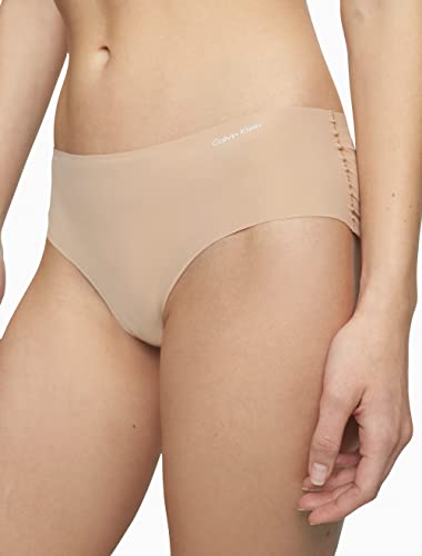 Calvin Klein Women's Invisibles Seamless Hipster Panties, 3 Pack, Light Caramel/Light Caramel/Light Caramel, Small
