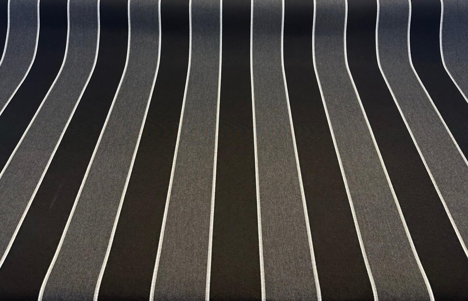 Sunbrèlla Peyton Granite Black Stripe Outdoor 56075-0000 Fabric by The Yard