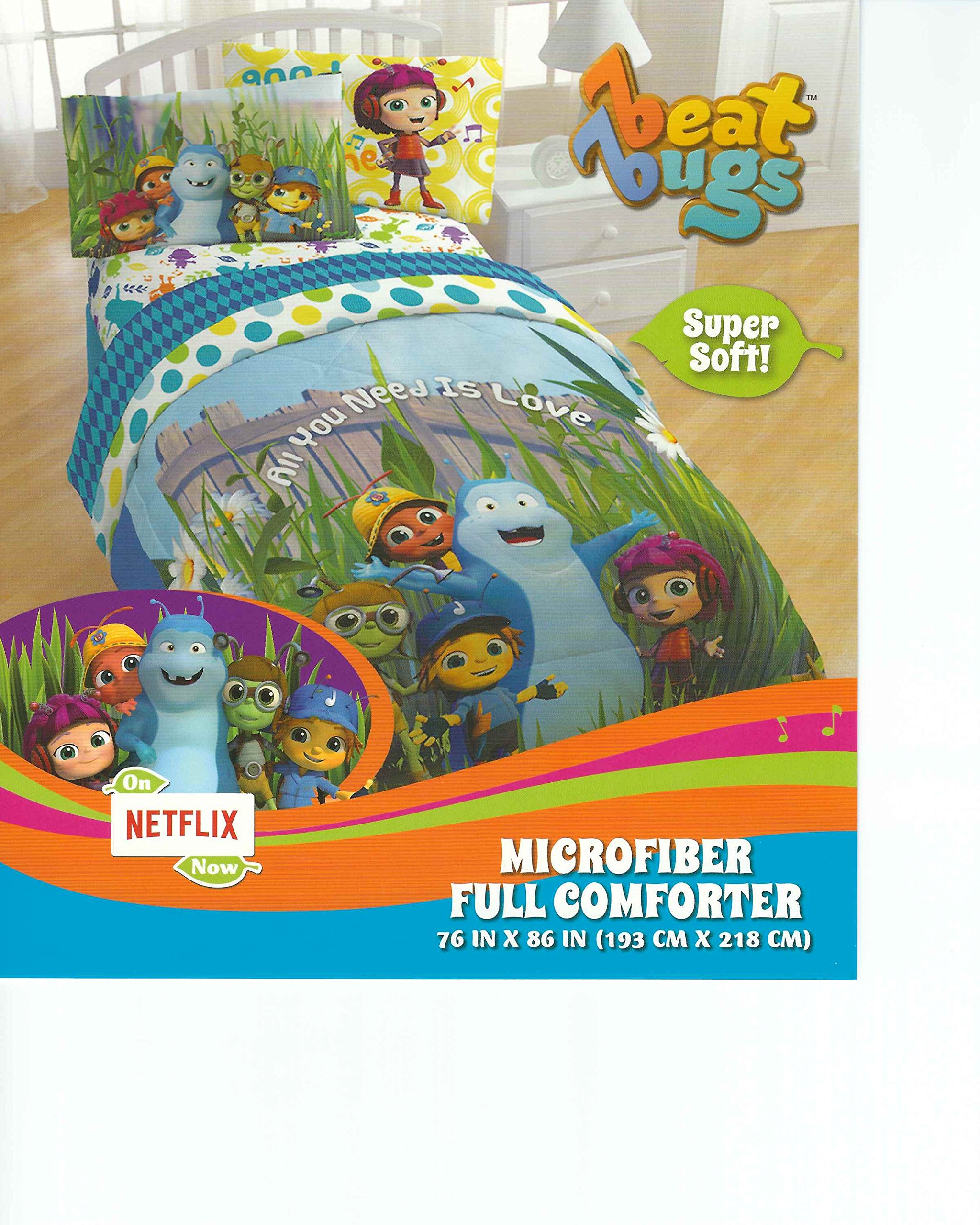 Beat Bugs "All You Need is Love" Microfiber Comforter (Full)