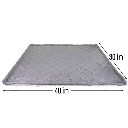 Sherpa Fleece Baby Blanket Reversible - Breathable Microfiber Plush Receiving Blanket- Great Throw Blanket for Cribs, Strollers, Baby Car Seat Travel, Indoor & Outdoor Use - 30β x 40β