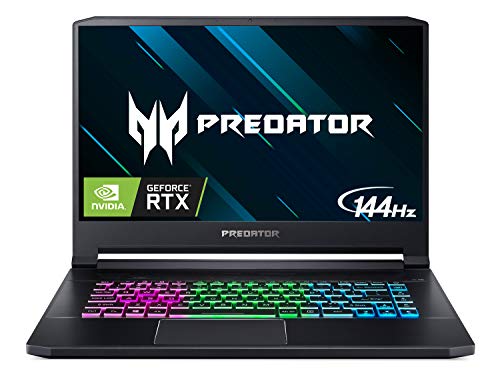 Acer Predator Triton 500 Thin & Light Gaming Laptop, Intel Core i7-8750H, GeForce RTX 2080 Max-Q, 15.6" Full HD 144Hz 3ms G-Sync IPS Display, 16GB DDR4, 512GB PCIe NVMe SSD, RGB KB, PT515-51-75L8