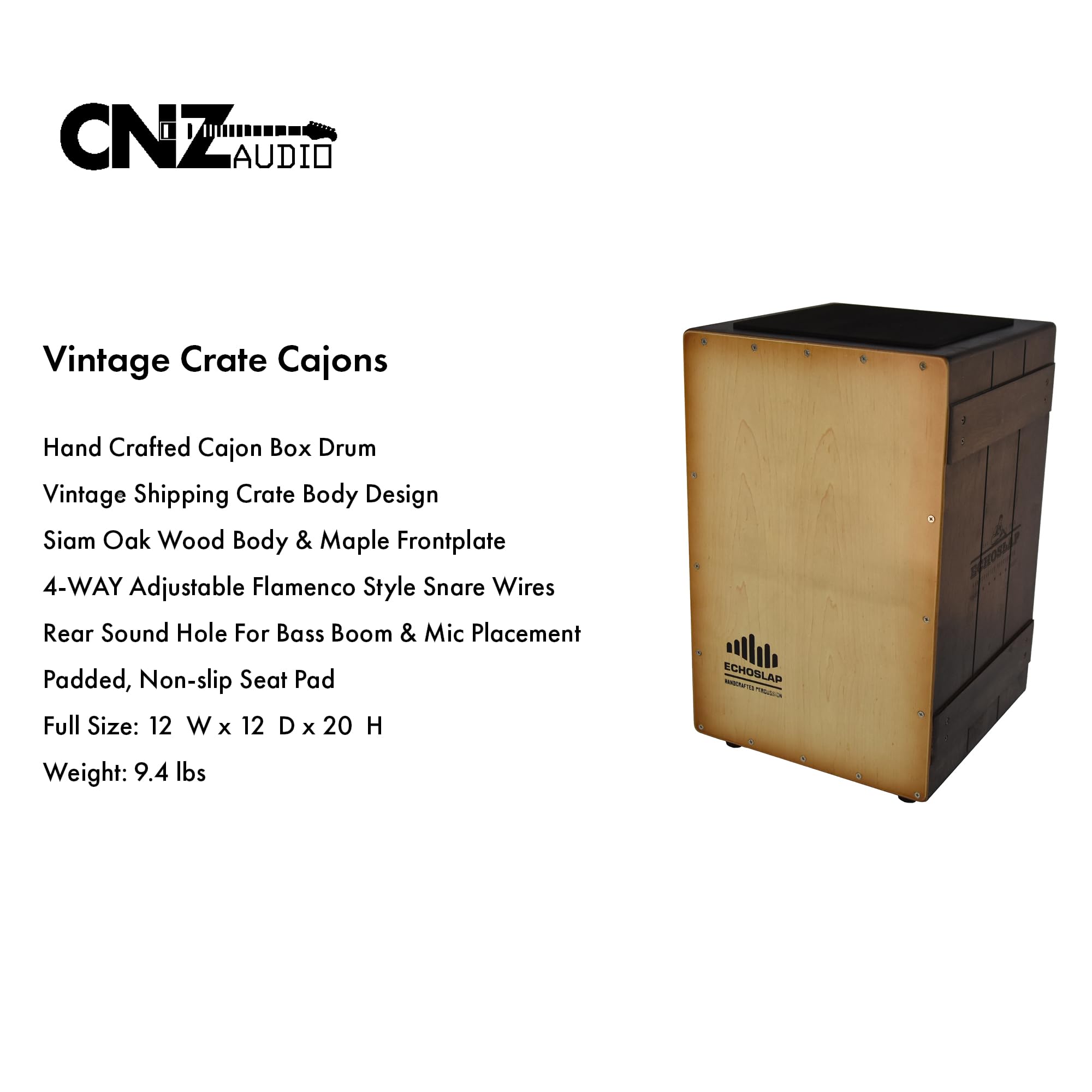 CNZ Audio Vintage Style Cajons (Vintage)