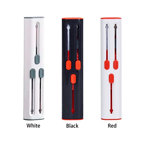 Cleaner Kit Compatible with Airpod Pro 1st 2nd 3rd Generation, Airpods Cleaning Kit and Keyboard Brush Gen 3 2 1, Pen Ear Bud Cleaning Tool for Samsung Galaxy Earbuds, Beats, Laptop, Phone, (Red)