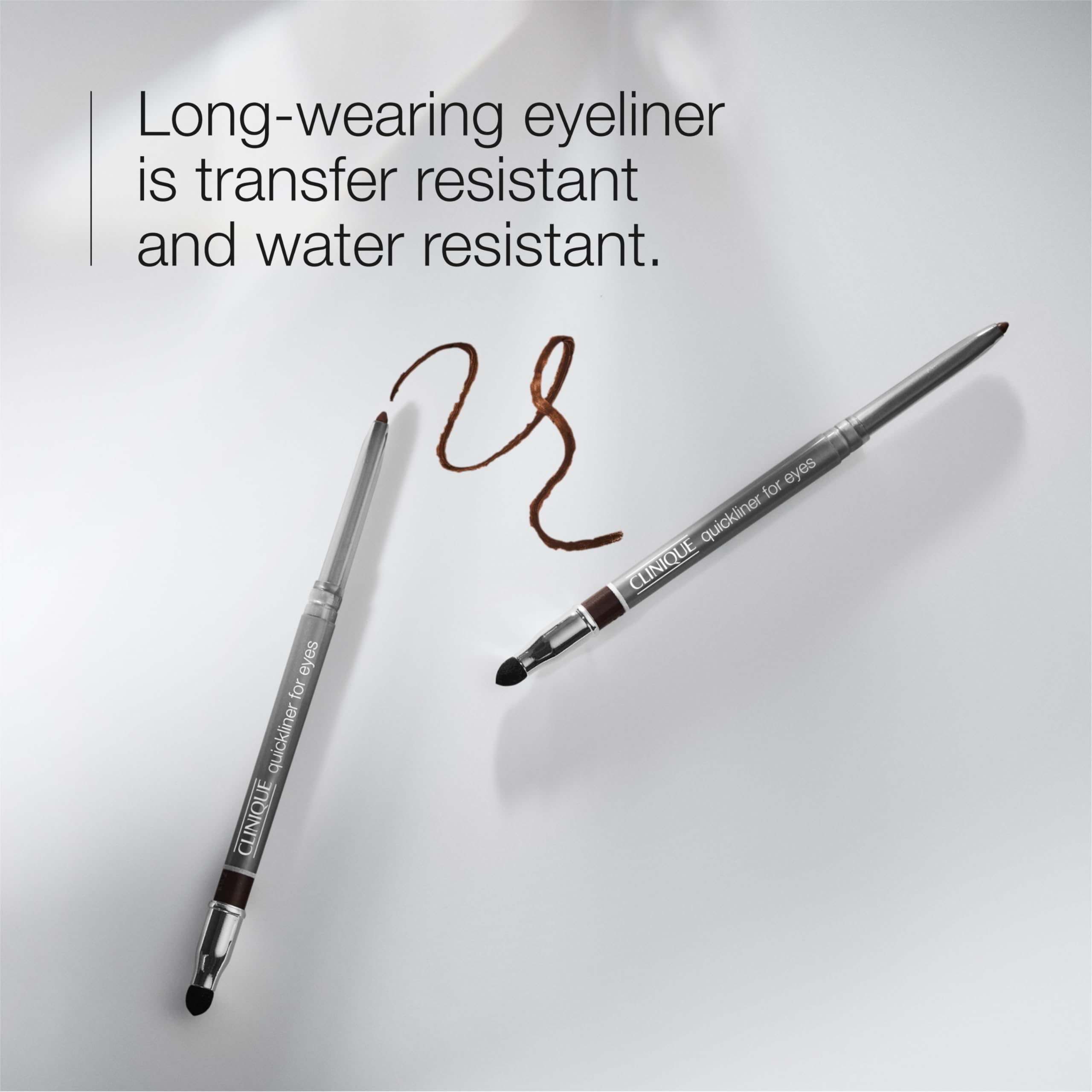 Clinique Quickliner For Eyes | Water Resistant, Smudge Resistant + Safe For Sensitive Eyes, Dark Chocolate, 1 Count