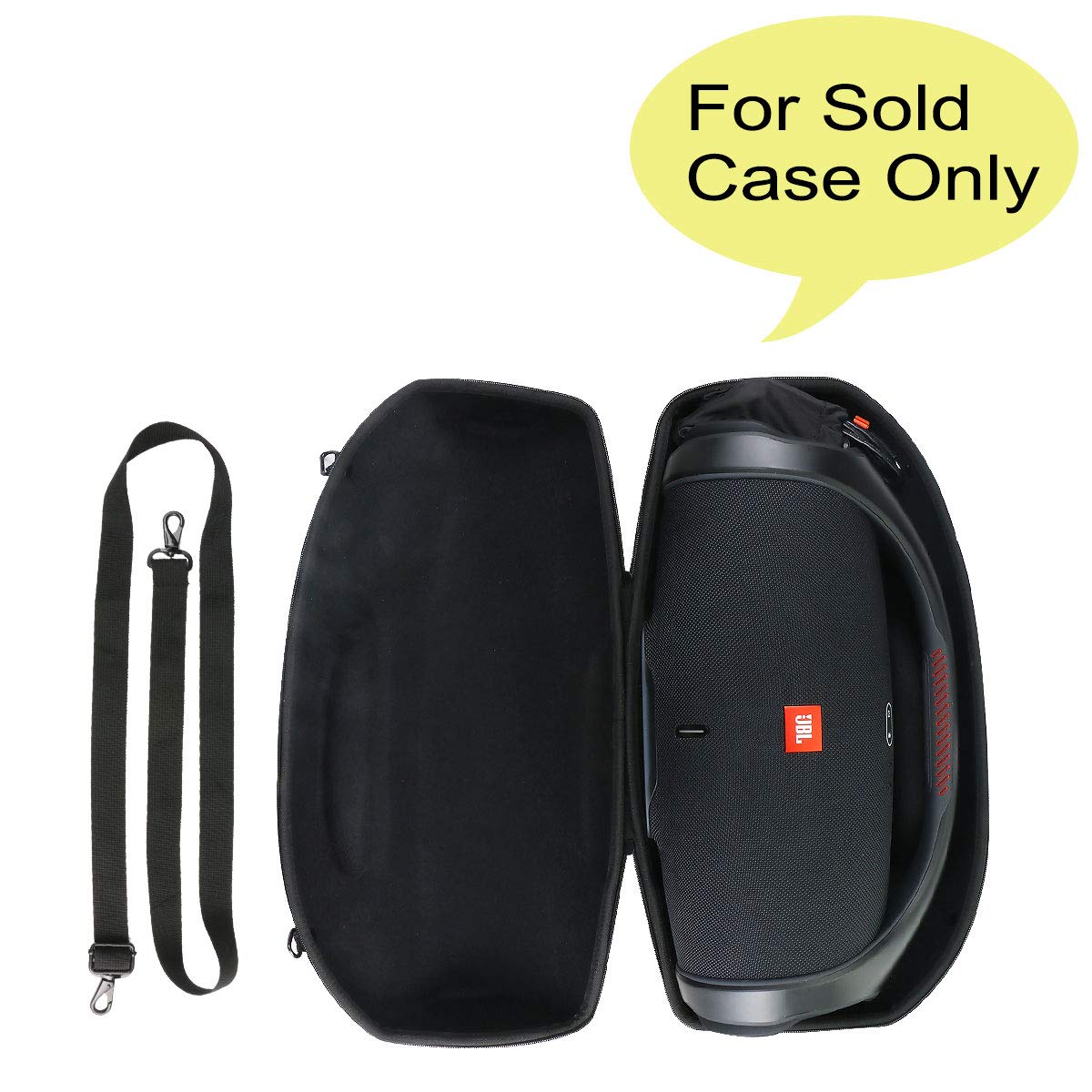 co2CREA Hard Travel case Replacement for JBL Boombox 2 Boombox 3 Waterproof Portable Bluetooth Speaker (All Black Case for Boombox 2 Speaker)