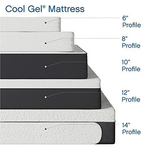 Classic Brands Cool Gel Ventilated Memory Foam 12-Inch Mattress | CertiPUR-US Certified | Bed-in-a-Box, Queen