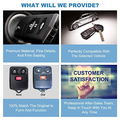 ECCPP Keyless Entry Remote Key Fob Replacement for Chrysler for 300 for Dodge for Jeep key fob