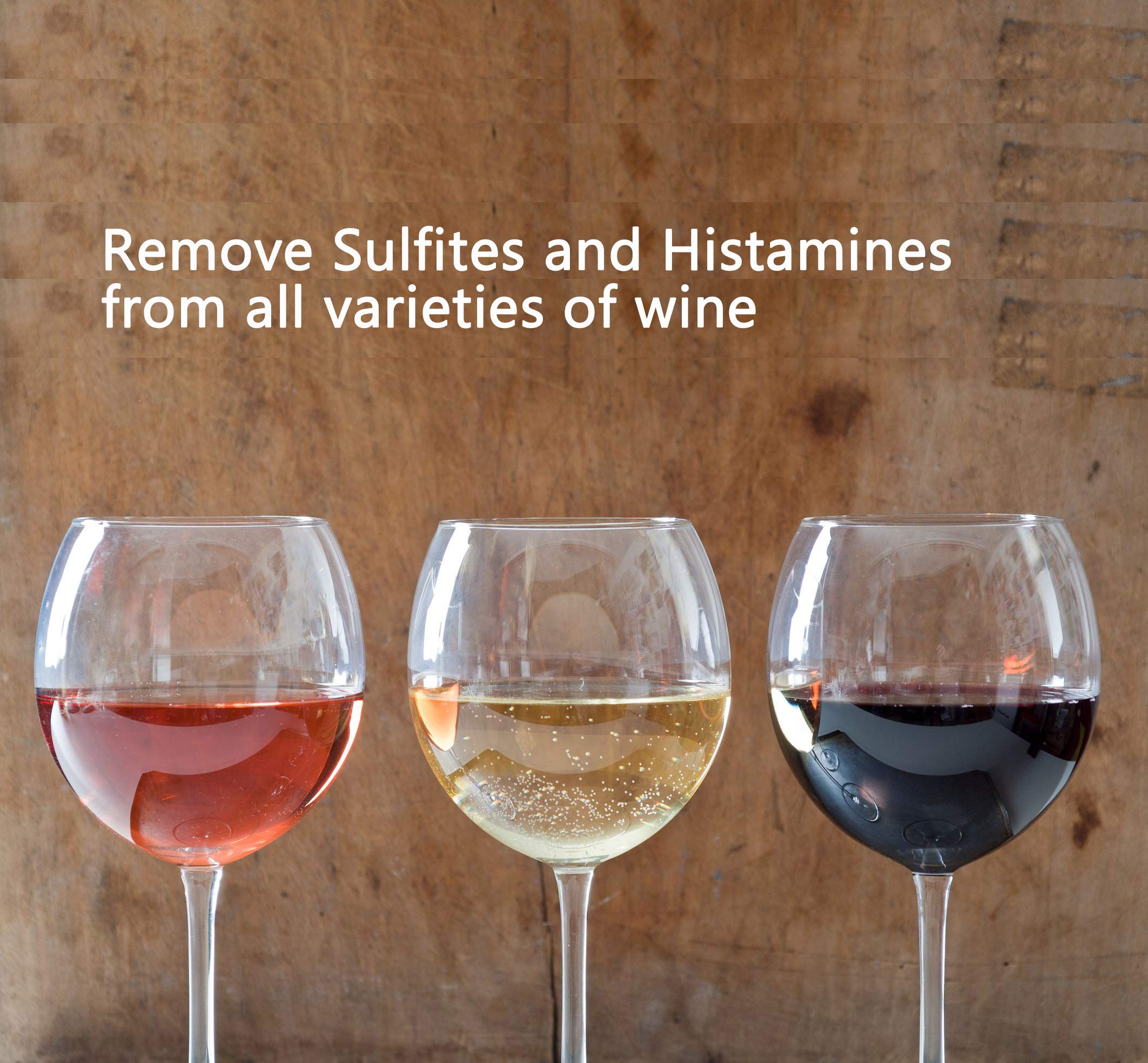 Allinko Wine Filters (48 Pack), Remove Sulfite Tannin and Histamines, All Natural Ingredients, Wine Allergy Sensitivity Prevention, Stop Wine Headaches Nausea