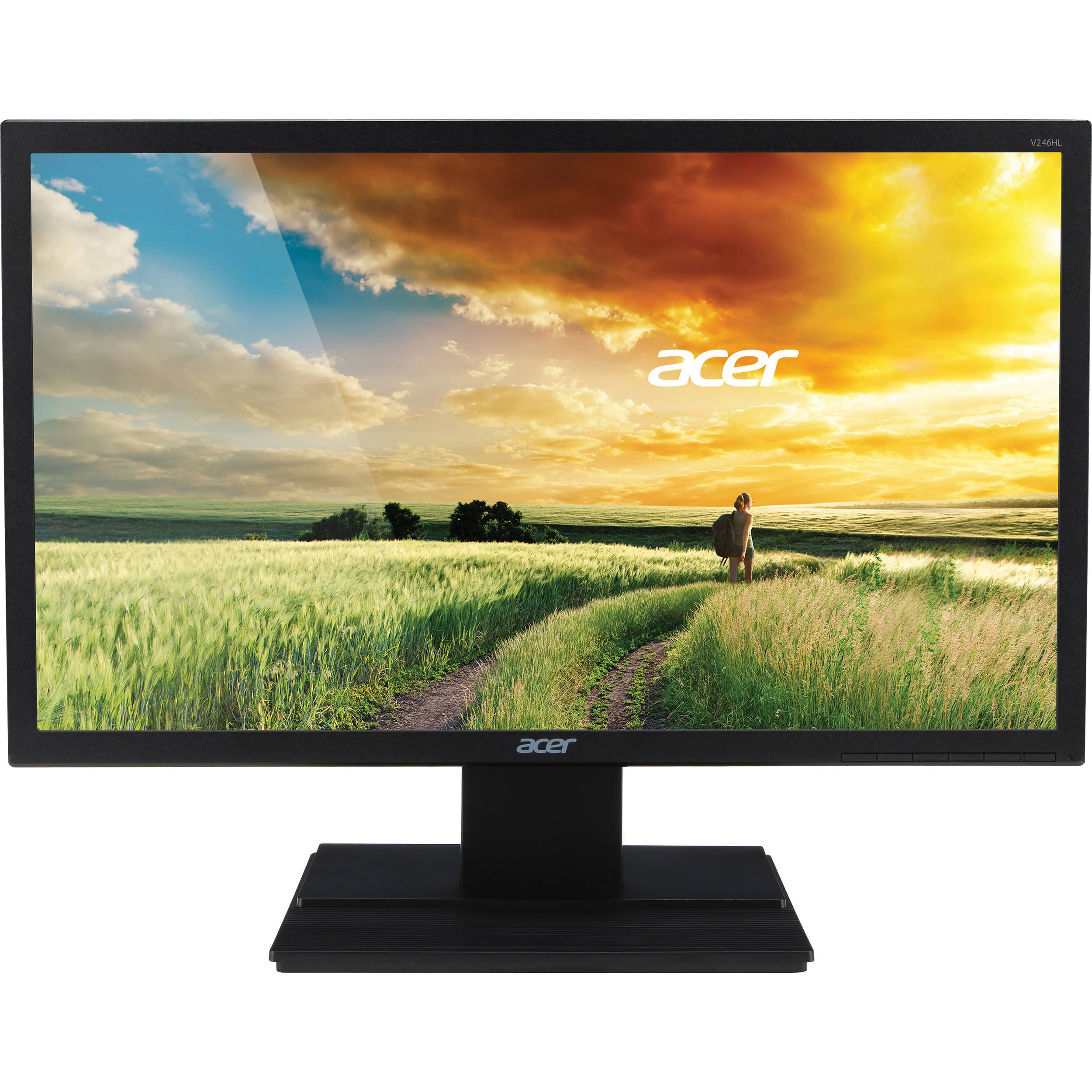 acer V246HQL - 23.6" Widescreen Monitor 1920x1080 60Hz 16:9 5ms GTG 250 Nit (Renewed)