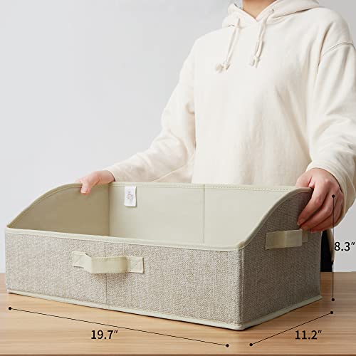GRANNY SAYS Bundle of 3-Pack Trapezoid Storage Bins & 1-Pack Hanging Closet Organizer