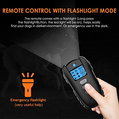 Dog Training Collar for 2 Dogs with Remote, Waterproof Rechargeable Electric Dog Shock Collar with Beep Vibration Shock Adjustable 0 to 99 Levels Dog Training Set for Large Medium Small Dogs