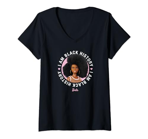 Barbie - I Am Black History V-Neck T-Shirt