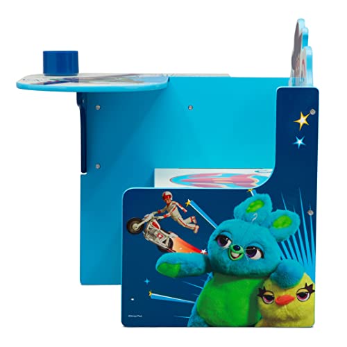 Delta Children Chair Desk with Storage Bin + Design and Store 6 Bin Toy Storage Organizer, Disney/Pixar Toy Story (Bundle)