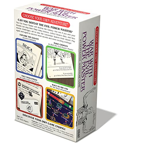 Choose Your Own Adventure War with the Evil Power Master Board Game | Cooperative Adventure Game for Adults and Kids | Ages 10+ | 1+ Players | Average Playtime 1+ Hours | Made by Z-Man Games