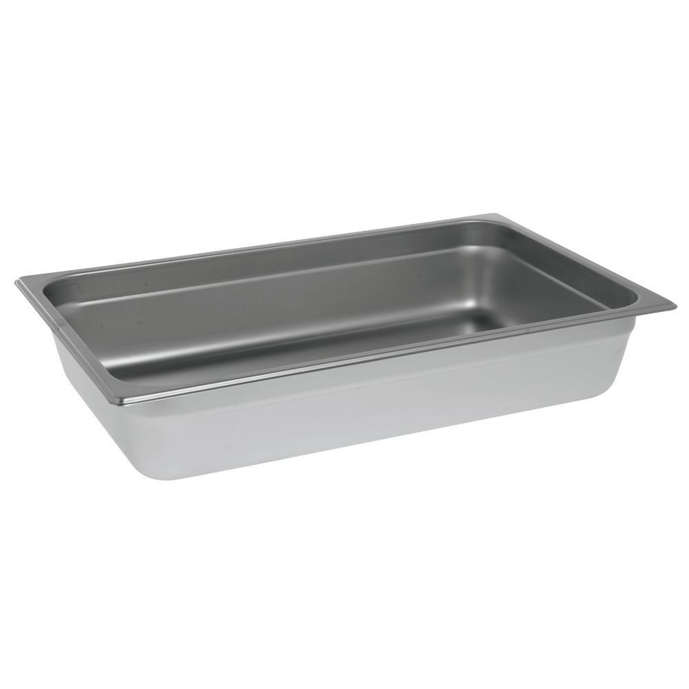 HUBERT Steam Table Pan Hotel Pan Full Size Stainless Steel - 4" D