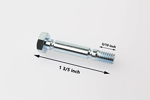 Aillsa 303160355P / 303160355 for Powersmart Snow Blower Shear Pins Set Four Shear Pins and Nuts