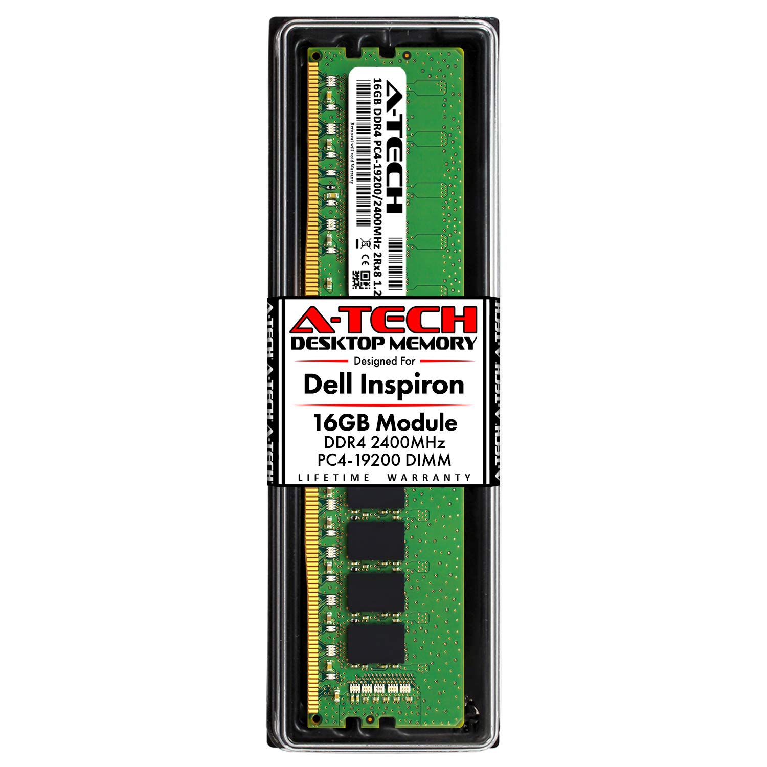 A-Tech 16GB RAM for Dell Inspiron 3268, 3668, 5675, 5676 | DDR4 2400MHz DIMM PC4-19200 288-Pin Non-ECC UDIMM Desktop Memory Upgrade Module