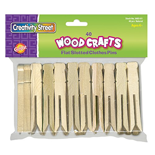 CKC368501 - Creativity Street Flat-Slotted Clothespins