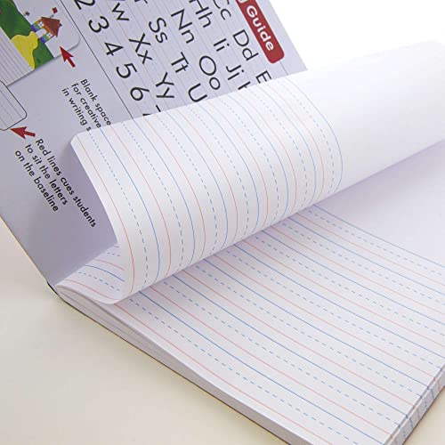 BAZIC Primary Journal Composition Notebook Marble, 100 Sheet Drawing & Writing Grades K- 2 Notebook Journal Comp Notebooks for Kindergarten School, 6-Pack