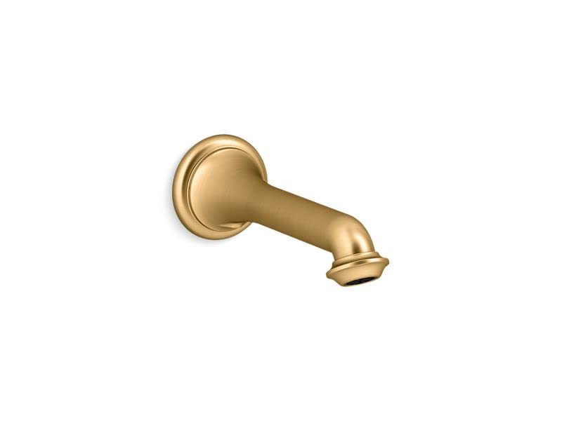 Kohler K72792-2MB Artifacts 7-13/16" Tub Spout Vibrant Brushed Moderne Brass