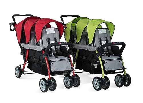 Foundations The Trio Sport Sport Triple Tandem Stroller, Lime