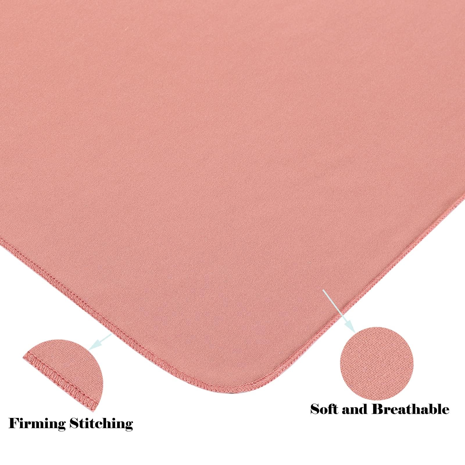 Bayceen Stretchy Swaddle Blanket for Newborns Baby Girl Swaddle and Headband Set Receiving Blanket 35 x 35 inches Swaddle Set (Blush)