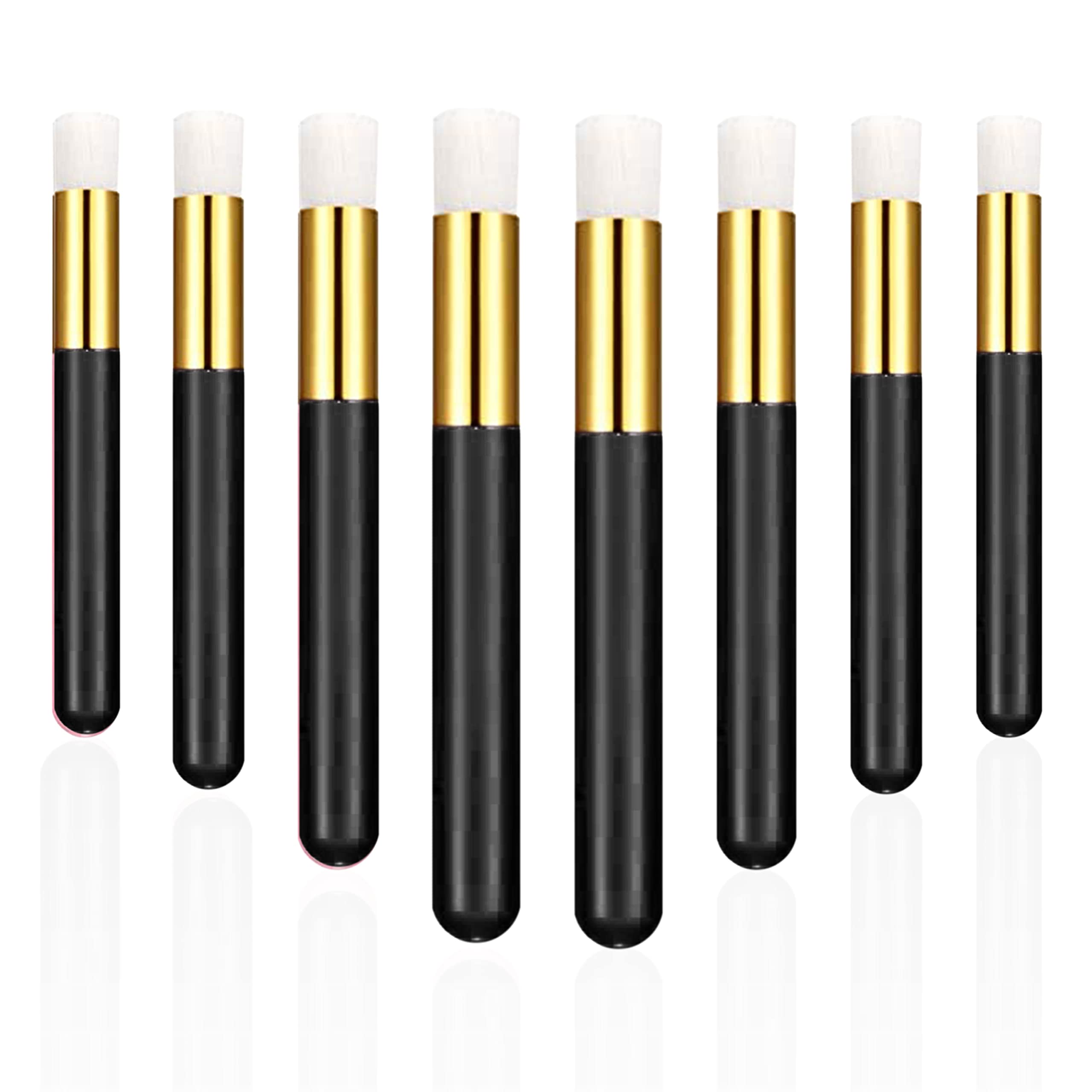 AAFB 20 Pieces Black and Pink Lash Shampoo Brush for Cleansing – Peel Off Blackhead Cleanser Brush Remover Tool – Lash wash Brush for Eyelash Extensions – Makeup Bath Lash Brush (Multi Color)