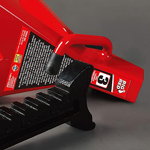 BIG RED T43202 Torin Heavy Duty Steel Jack Stands: 3 Ton (6,000 lb) Capacity Car Lifting Stand,1 Pair (Not Suitable for SUV,Truck)