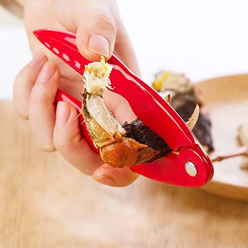 Clip Premium Gadgets Tool Red Legs Crackers Sheller Seafood Leg Pliers Knife Opener Prawns Pick Crab Picks Crawfish Open Walnut Metal Tools Clamps Kitchen Shrimp