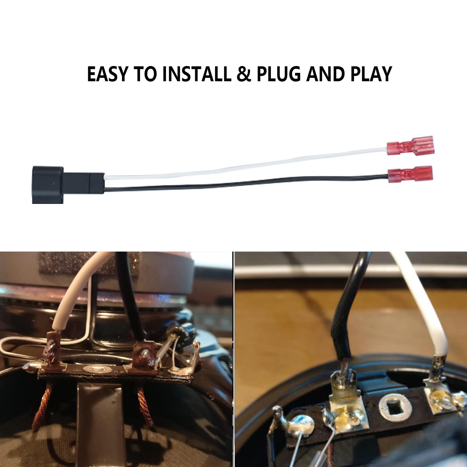 72-5600 Speaker Adapter Wiring Harness Replacement for Select Ford, Chevrolet, GMC, Mazda Lincoln, Mercury Car Front Rear Door Speaker Wire Harness(4Pcs)