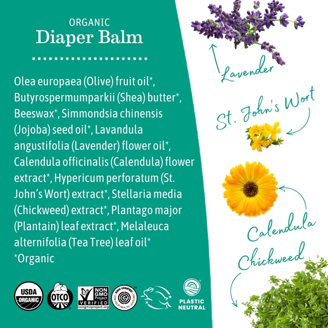 Earth Mama Nipple Butter™ & Diaper Balm | Nipple Cream & Organic Skincare for Baby | Breastfeeding & Postpartum Essentials Bundle